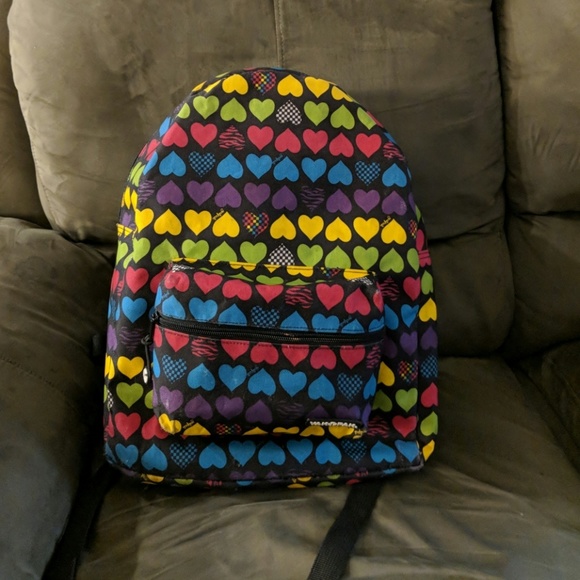 Yak Pak | Bags | Colorful Heart Backpack | Poshmark